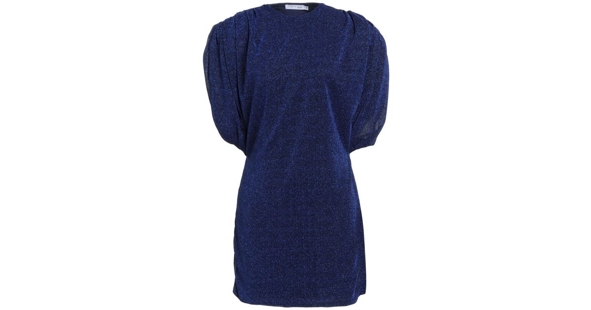 House of Amen Mini Dress Polyamide, Metallic Fiber in Blue | Lyst UK