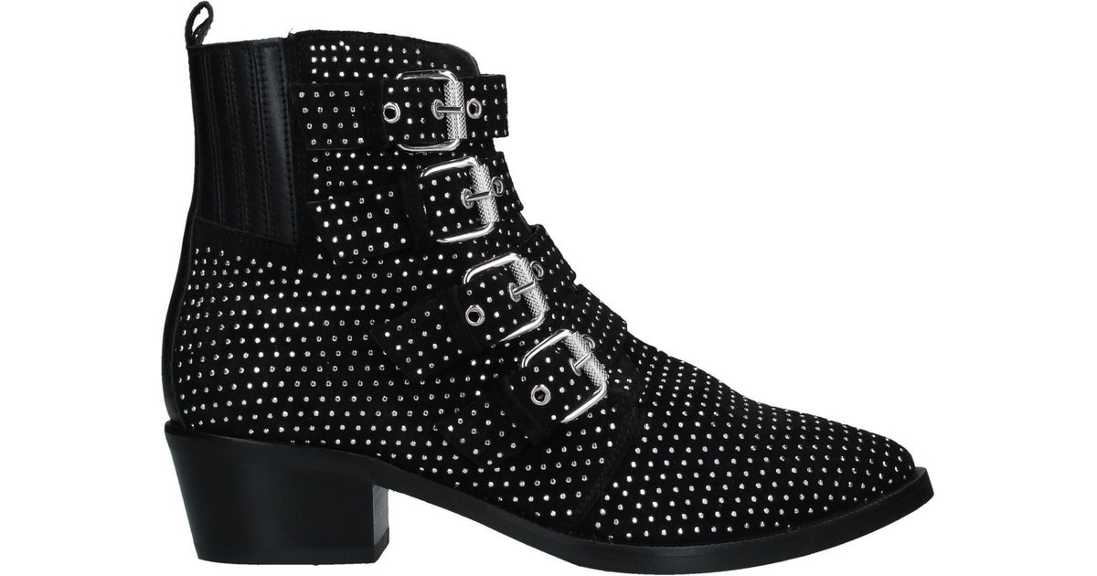 Janet & Janet Suede Ankle Boots in Black - Lyst