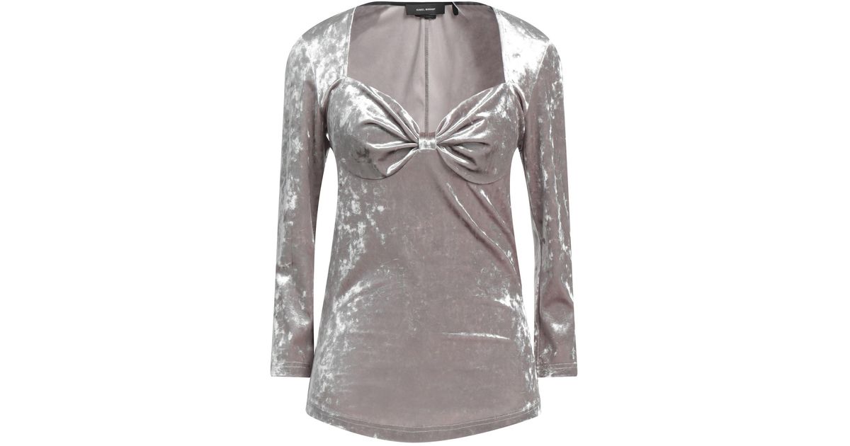 Isabel Marant Top in Gray | Lyst