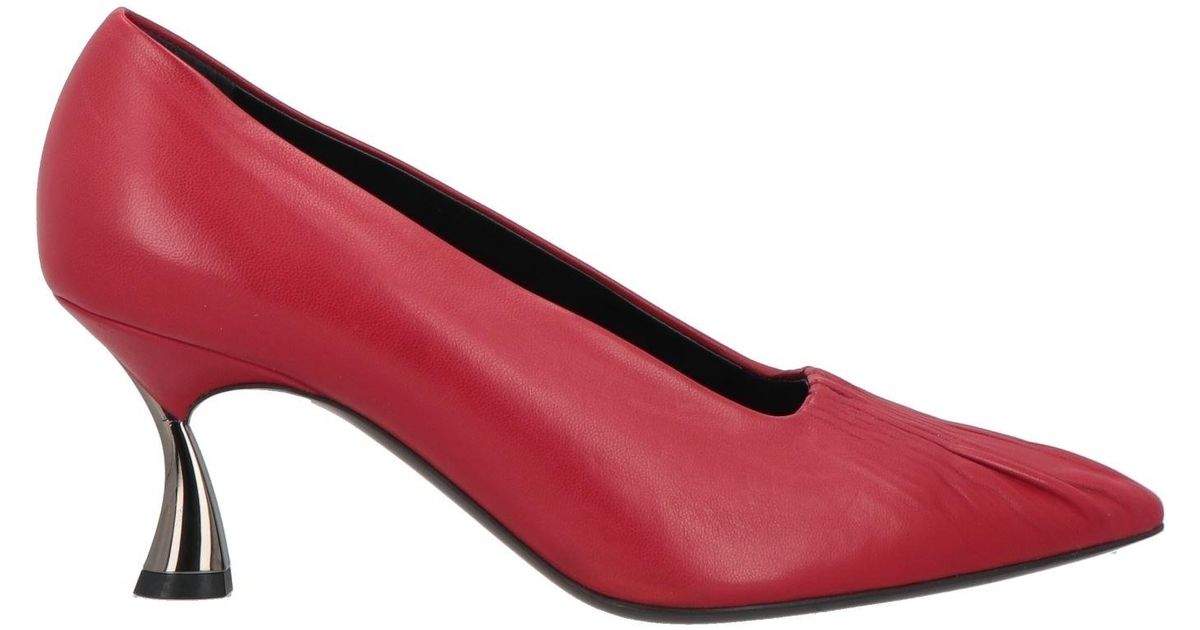 Casadei Brick Pumps Leather in Pink | Lyst
