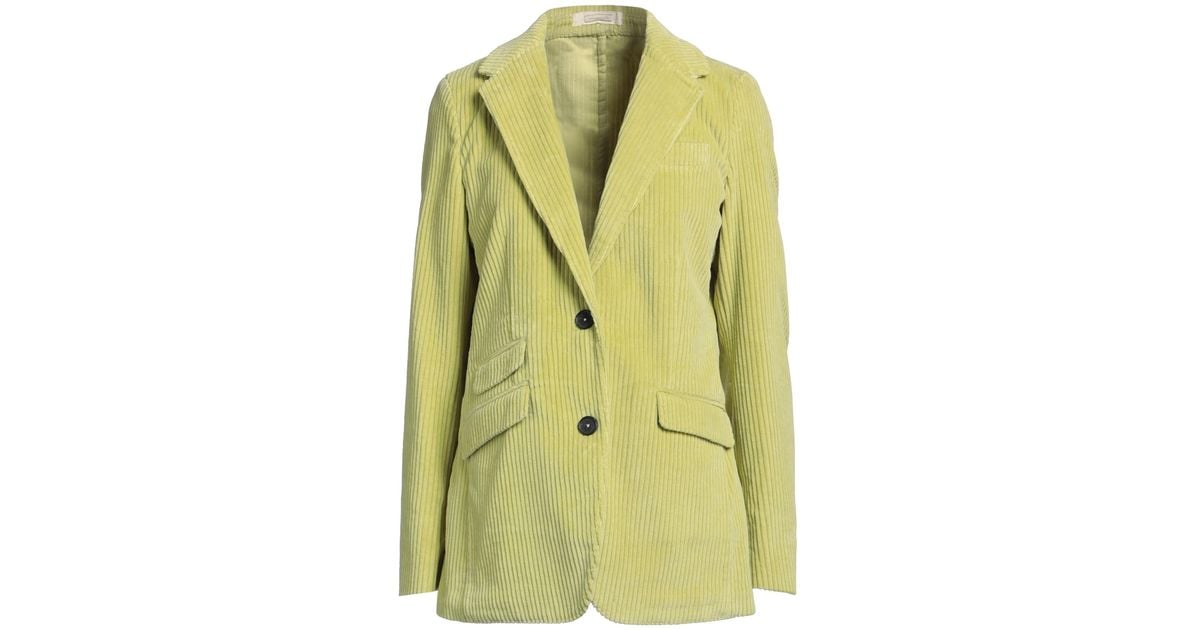 Massimo Alba Lime Blazer Cotton in Green | Lyst