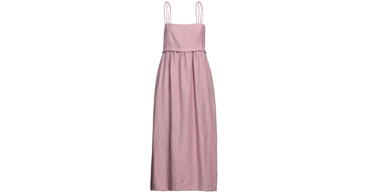 Tela Midi Dress in Pink | Lyst