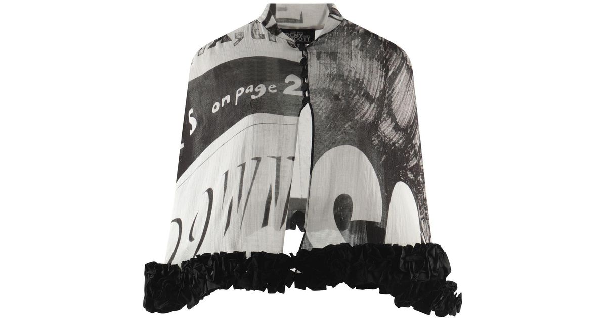 Jeremy Scott Cape in Gray | Lyst