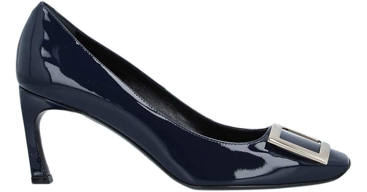 Roger Vivier Sky Pumps Leather in Blue | Lyst