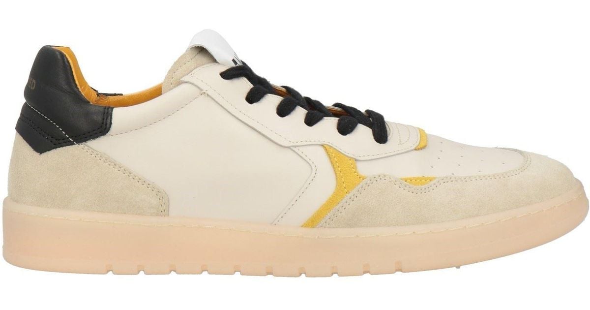 Hundred 100 Cream Sneakers Leather in Natural for Men | Lyst