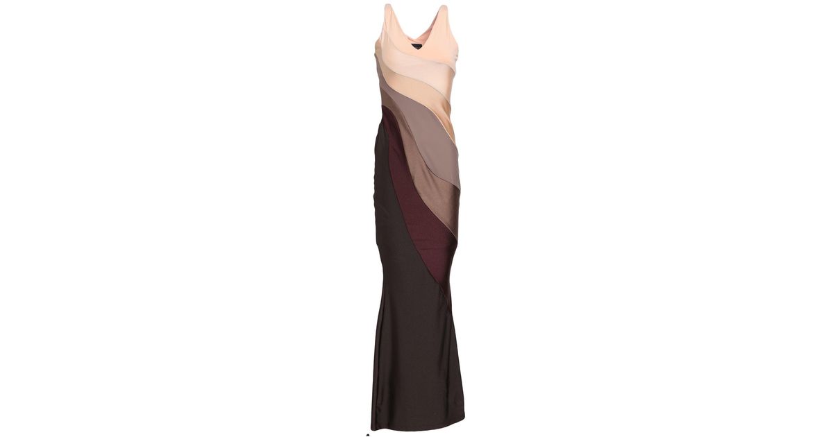 WEINSANTO Sand Maxi Dress Polyamide, Textile Fibers in Brown | Lyst