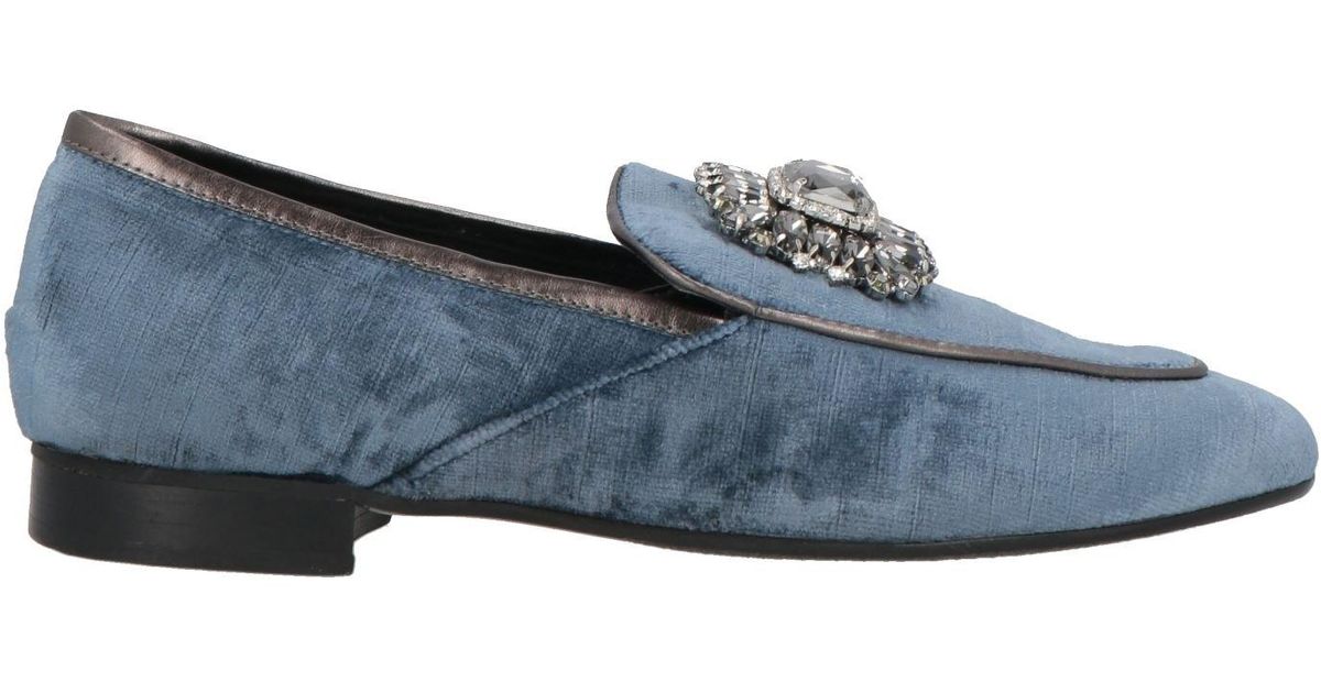 Ovyè Loafers Textile Fibers, Leather in Blue | Lyst