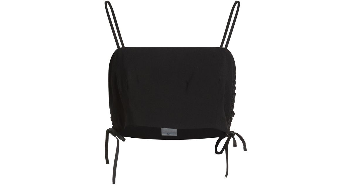 Isabelle Blanche Tops in Black | Lyst