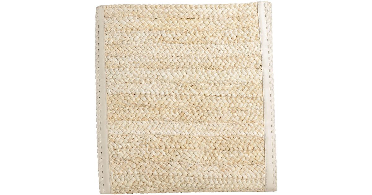 Cult Gaia Handbag Straw, Leather in Natural | Lyst