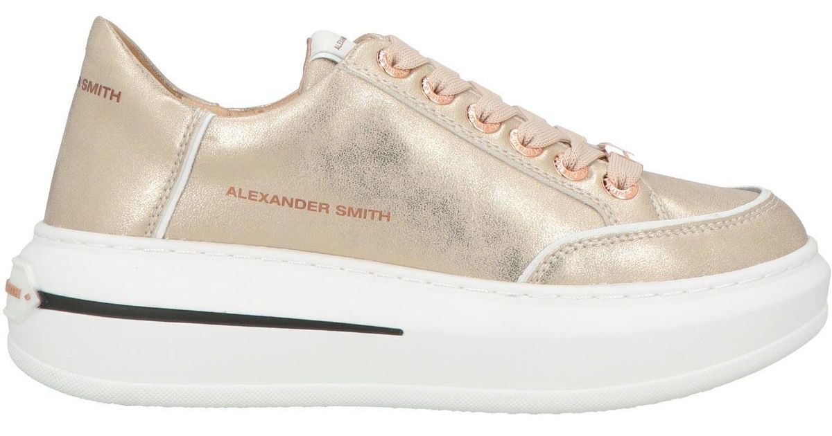 Alexander Smith Sneakers Leather, Synthetisches Material in Natural | Lyst
