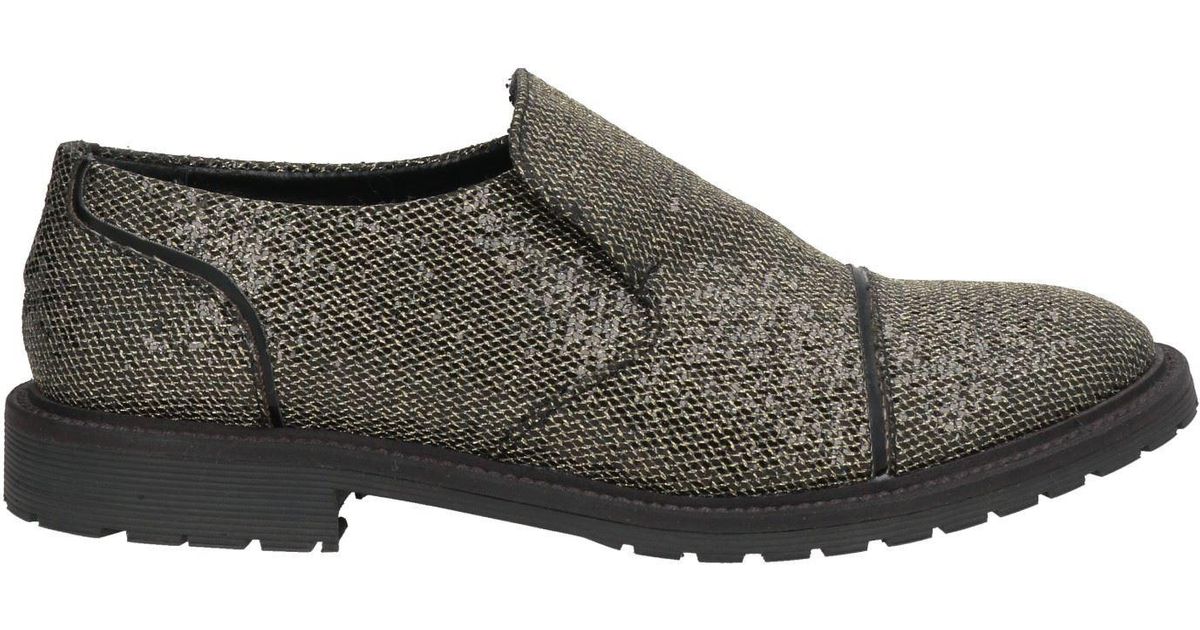 Tipe E Tacchi Loafers Textile Fibers in Gray | Lyst