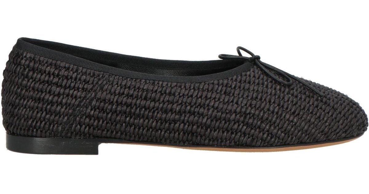 Mansur Gavriel Ballet Flats Textile Fibers in Black | Lyst