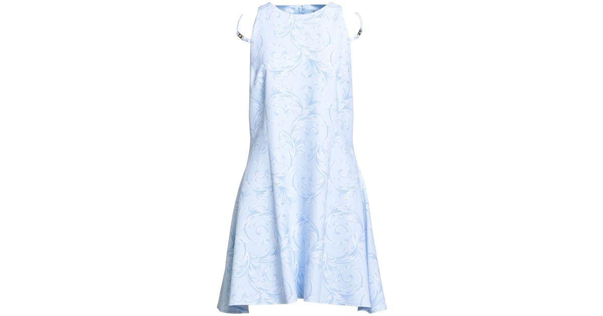 Versace Mini Dresses in Blue | Lyst UK