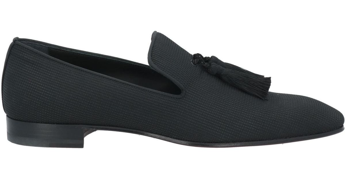 Christian Louboutin Loafers Textile Fibers in Black for Men | Lyst