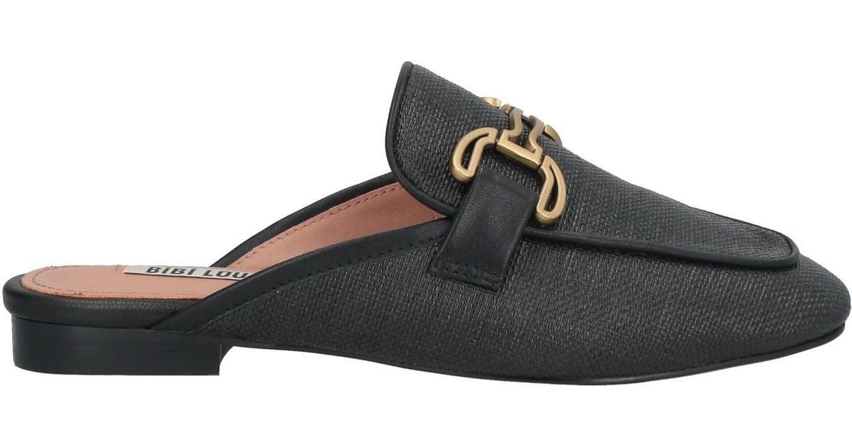 Bibi Lou Mules & Clogs Textile Fibers in Black | Lyst