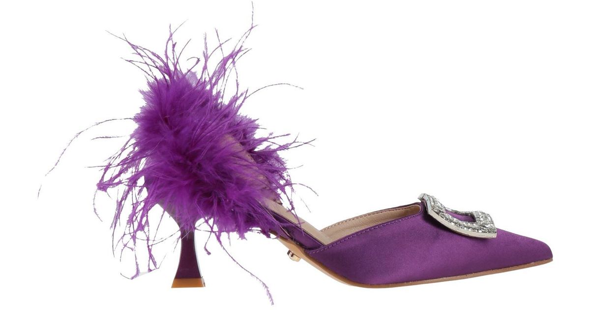 Twenty Four Haitch Pumps in Purple | Lyst UK