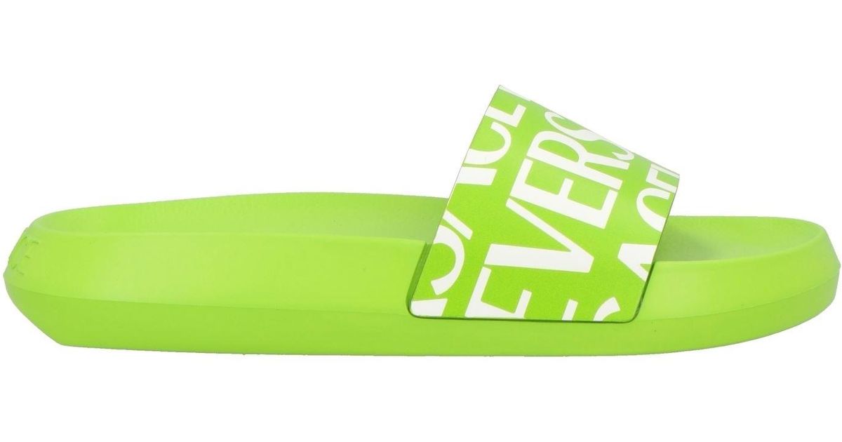 Versace Sandals in Green | Lyst