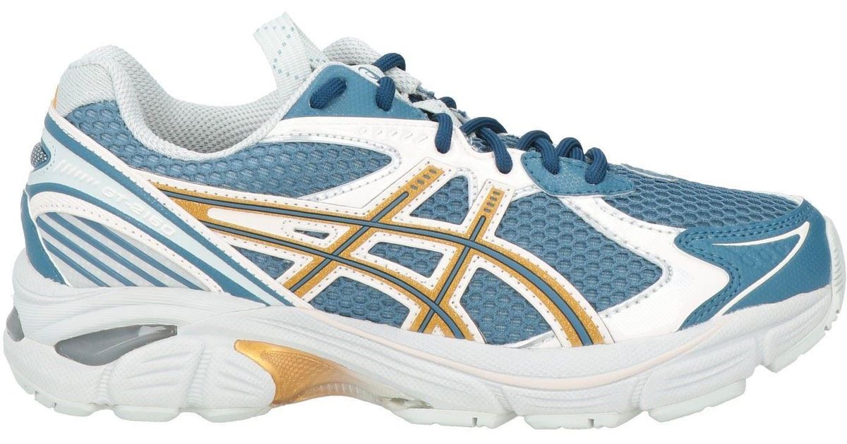 Asics Pastel Sneakers Textile Fibers in Blue | Lyst UK