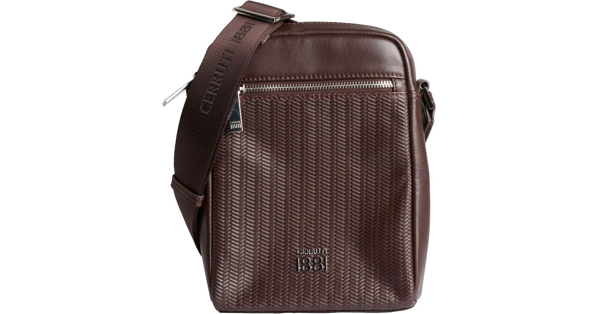 Cerruti 1881 Cross-body Bag in Brown for Men | Lyst UK