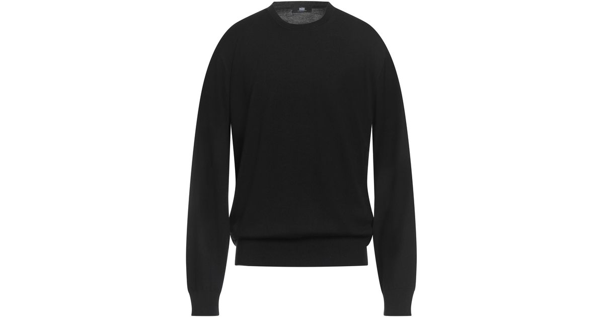 Alpha Studio The Fine Essentials Sweater Merino Wool in Black for Men | Lyst UK