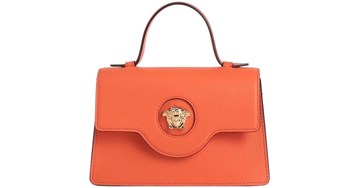 Versace Handbag in Orange | Lyst