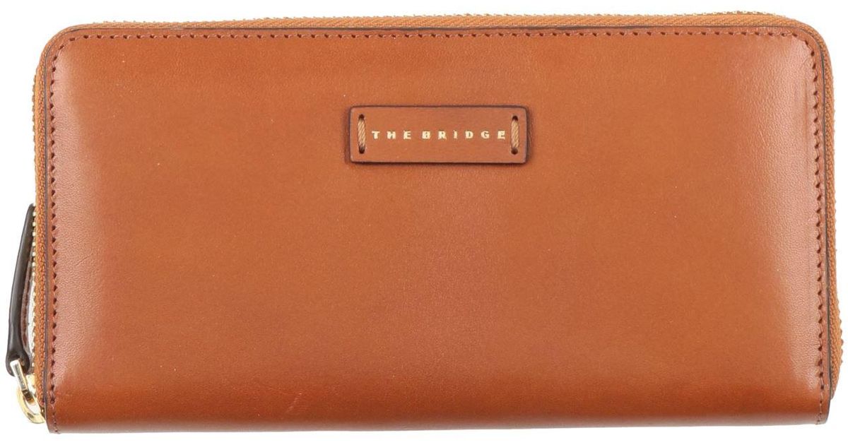 The Bridge Tan Wallet Leather in Brown | Lyst UK
