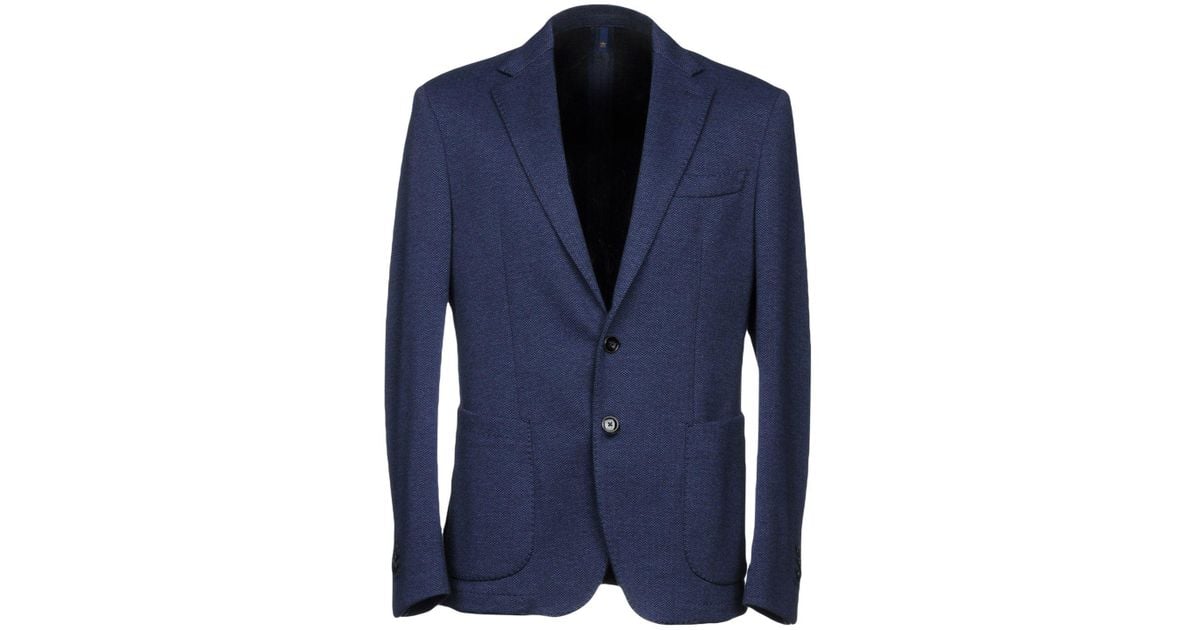 Domenico Tagliente Cotton Blazer in Dark Blue (Blue) for Men - Lyst