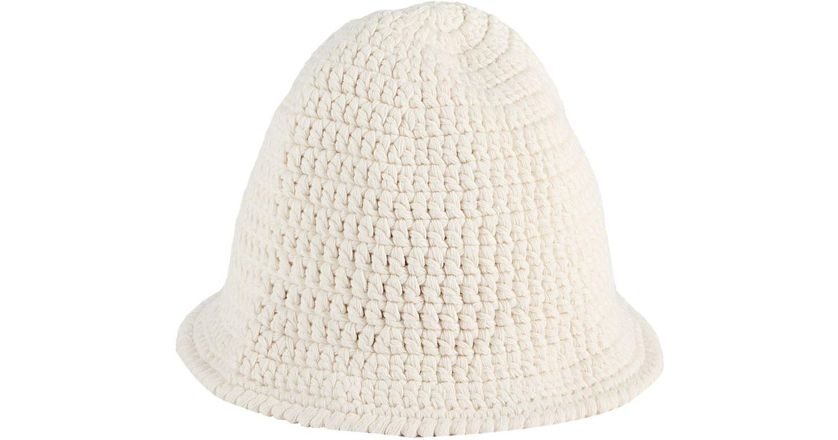 Low Brand Hat Cotton in White | Lyst UK