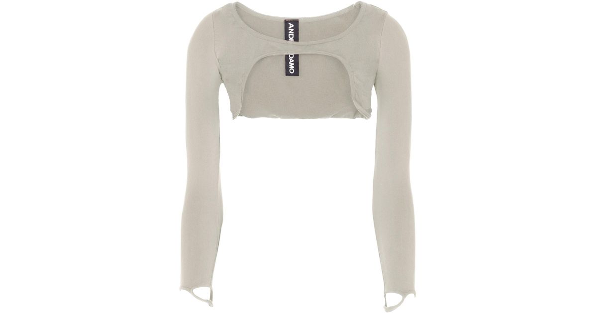 ANDREADAMO Shrug in White | Lyst