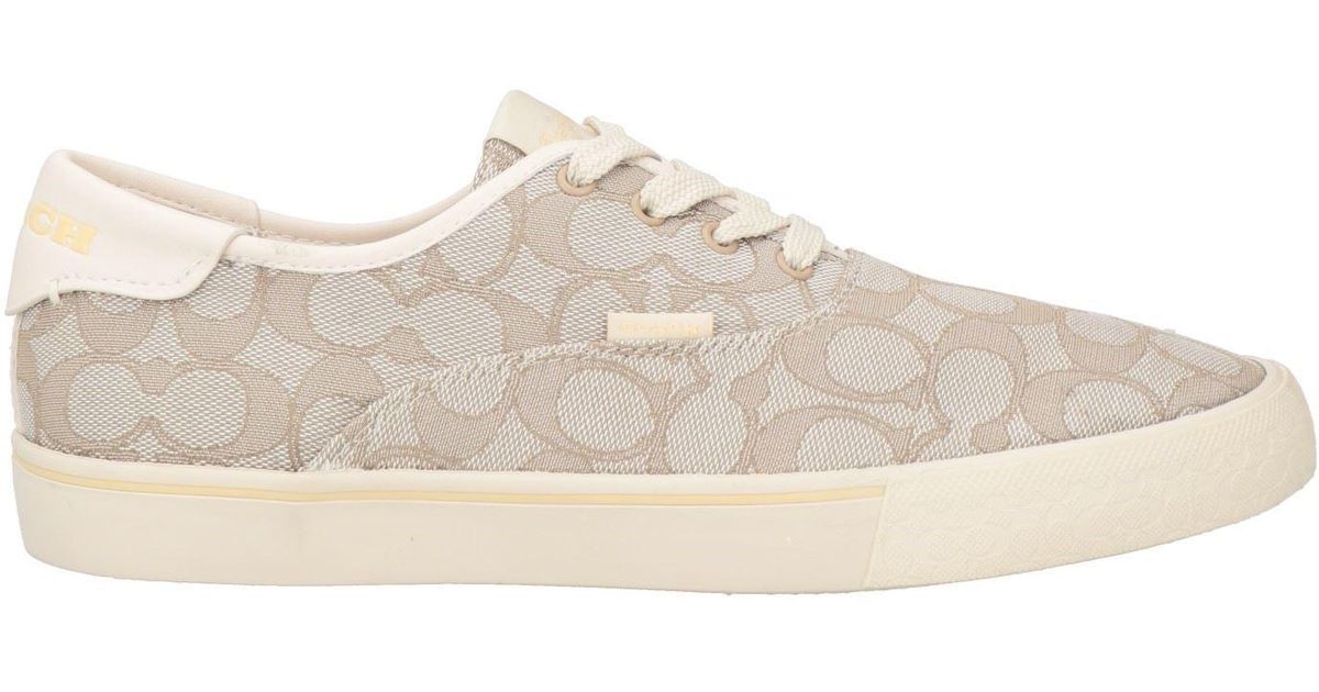 COACH Sneakers Leather, Textile Fibers in White for Men | Lyst