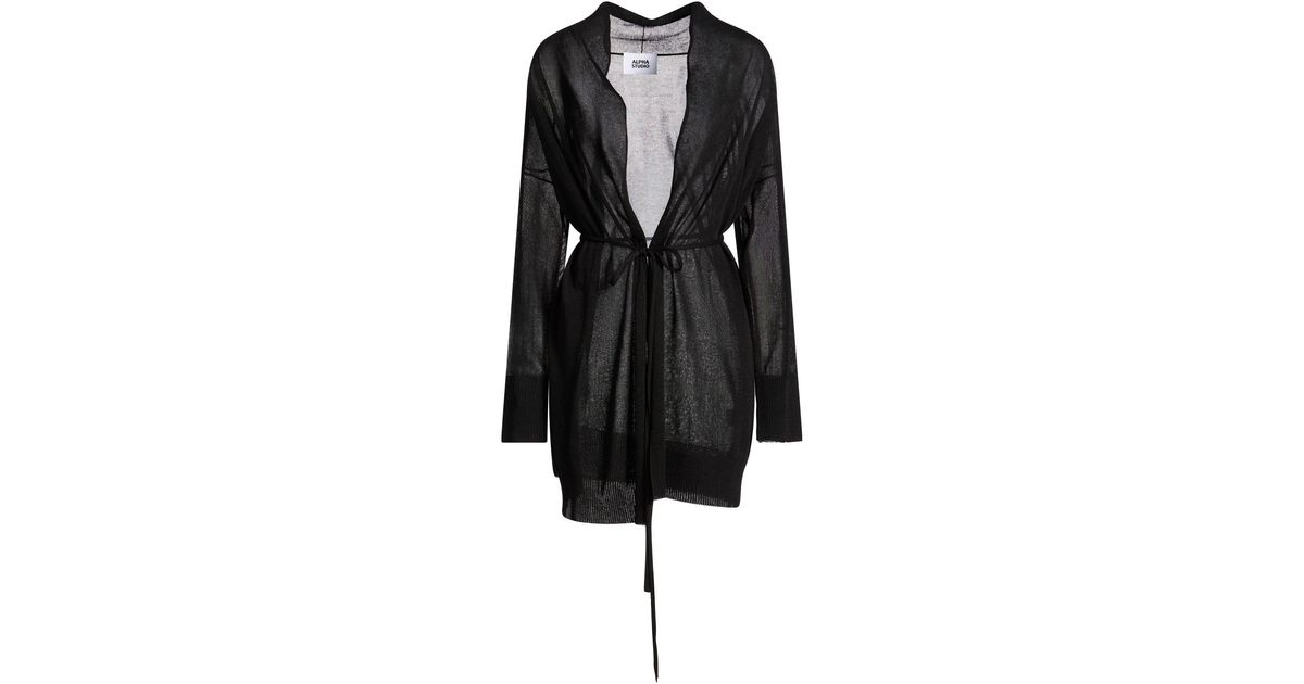 Alpha Studio Cardigans in Black | Lyst UK