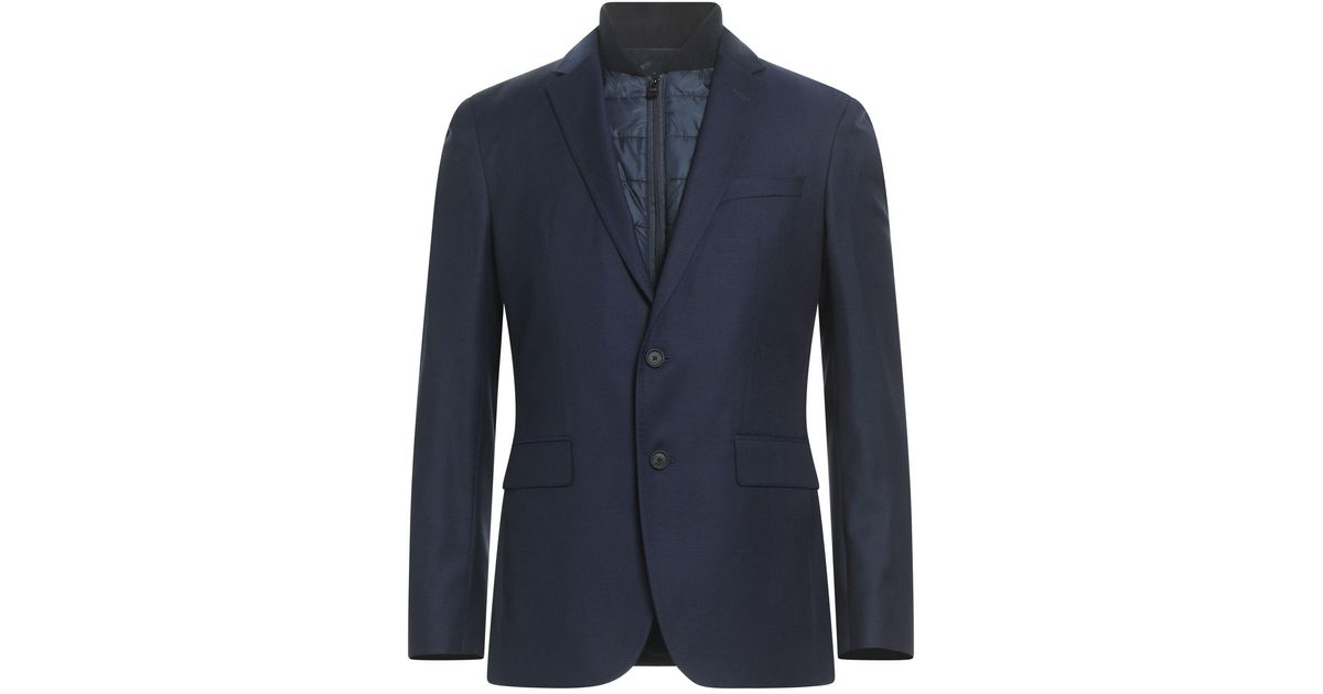 BOSS Jacket Virgin Wool in Blue for Men | Lyst UK