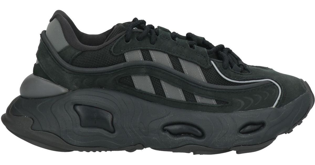 adidas Originals Sneakers Textile Fibers, Leather in Black | Lyst