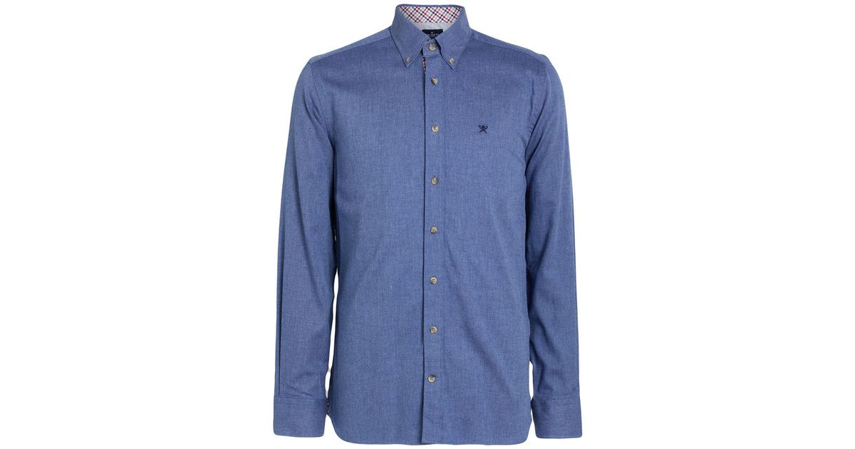 Hackett Shirts in Blue for Men | Lyst