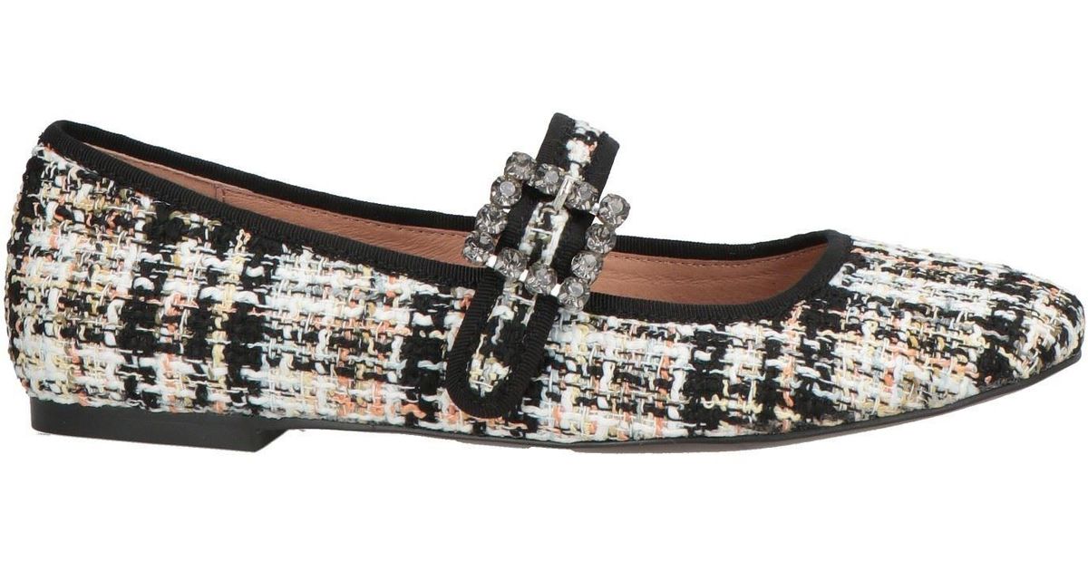 Bibi Lou Ballet Flats Textile Fibers in White | Lyst