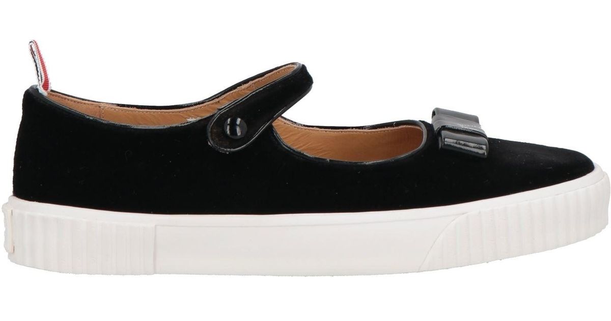 Thom Browne Ballet Flats Textile Fibers in Black | Lyst