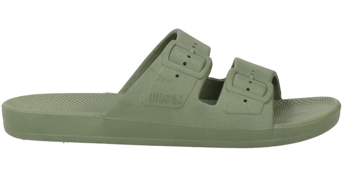 FREEDOM MOSES Military Sandals Rubber in Green | Lyst