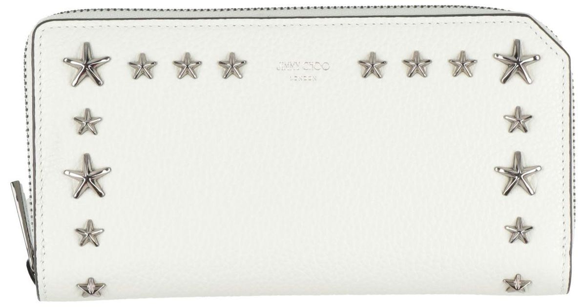 Jimmy Choo Wallet in White | Lyst UK