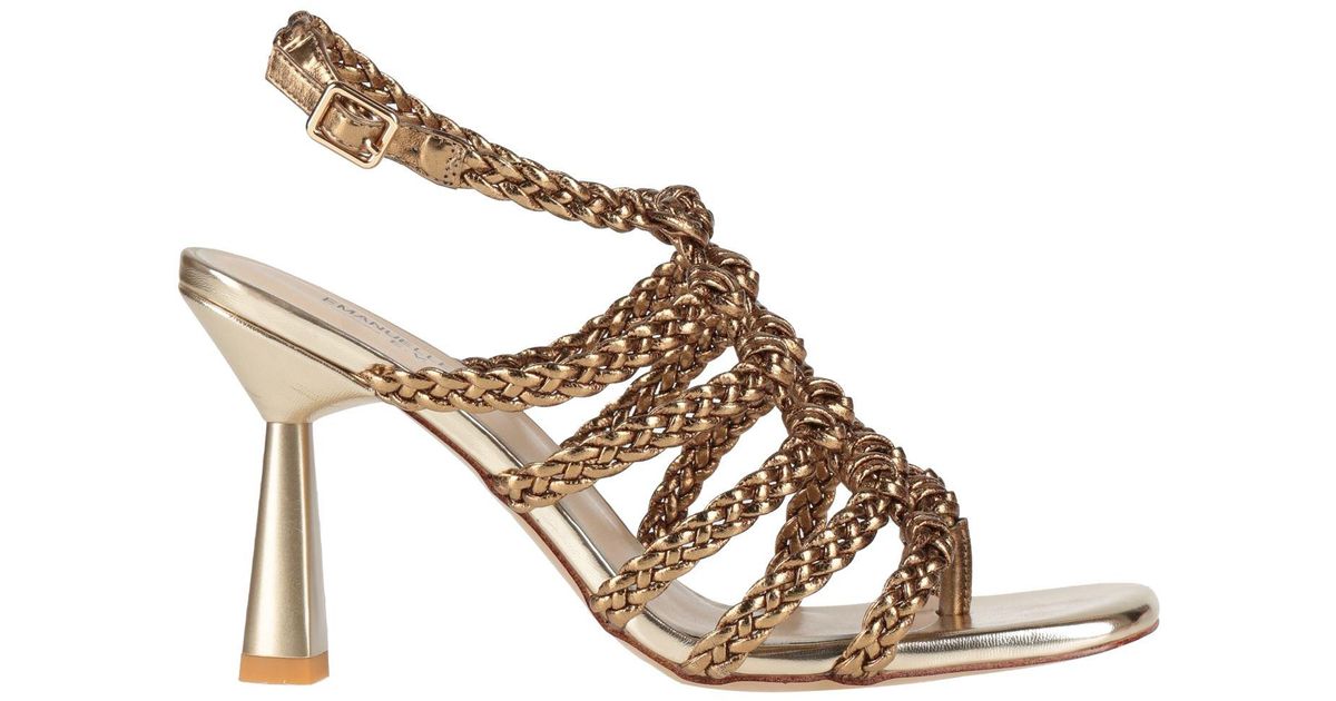 Emanuélle Vee Sandals in Metallic | Lyst