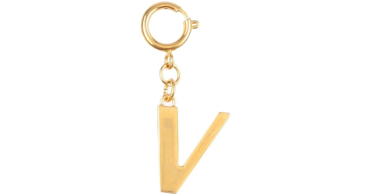 Mulberry Key Ring Brass in Metallic | Lyst UK