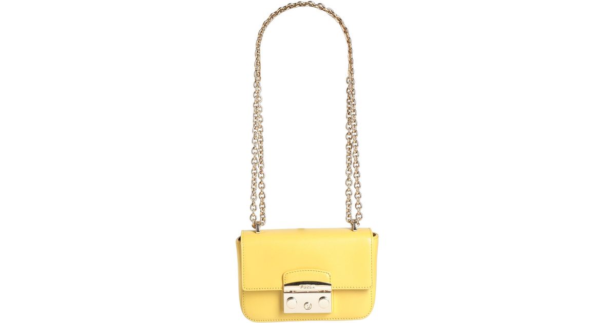 Furla Shoulder Bag Leather in Yellow | Lyst UK