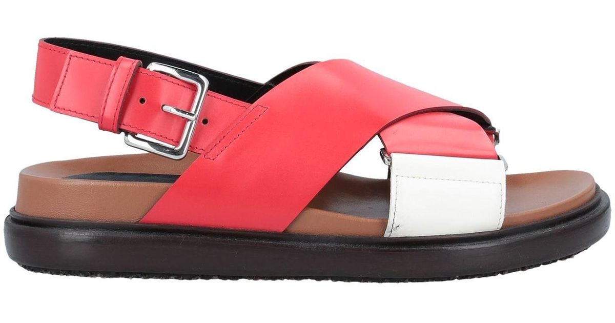Marni Sandals in Red - Lyst