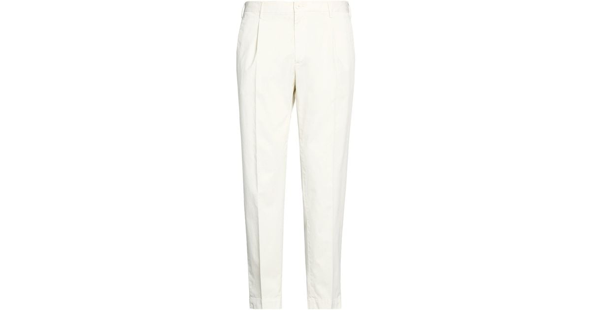 Incotex Pants in White for Men | Lyst UK