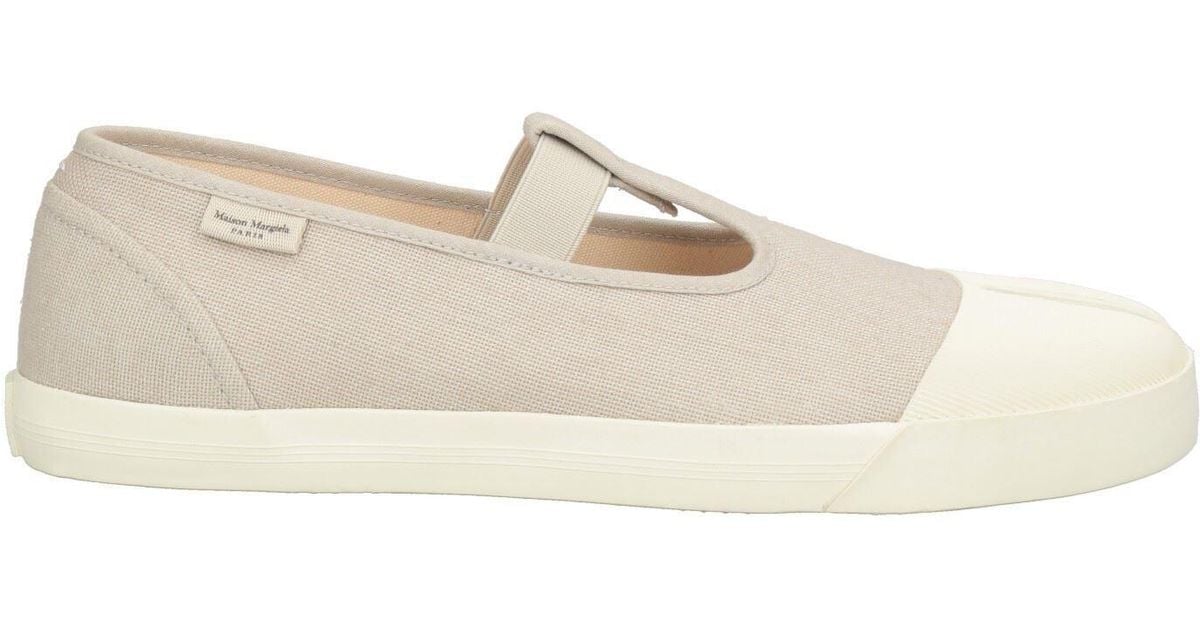 Maison Margiela Taupe Loafers Textile Fibers in White for Men | Lyst
