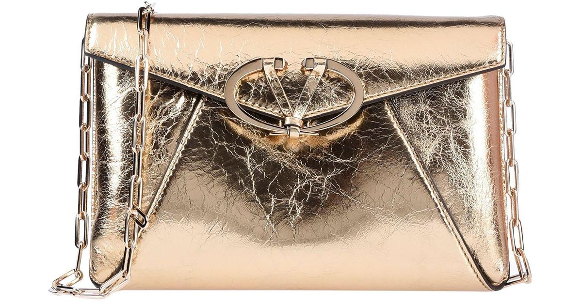 Valentino Gold Metallic Handbag | semashow.com
