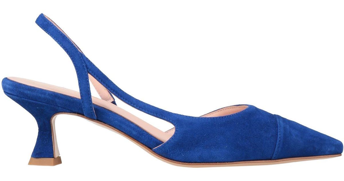 Anna F. Pumps Leather in Blue | Lyst UK