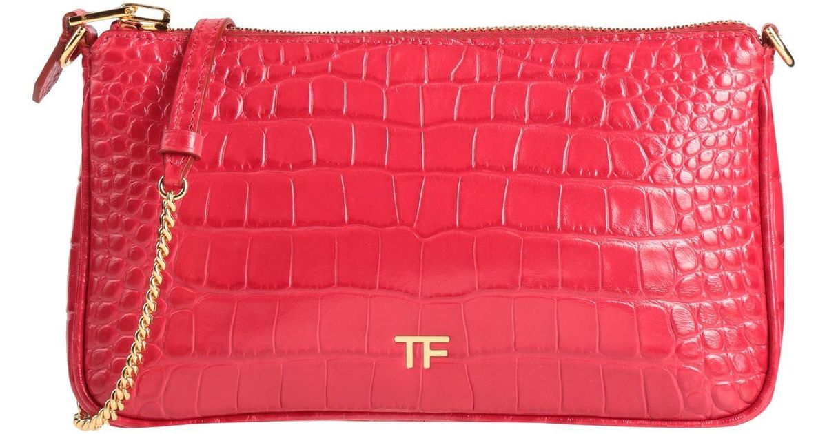 Tom Ford Cross-body Bag in Red | Lyst