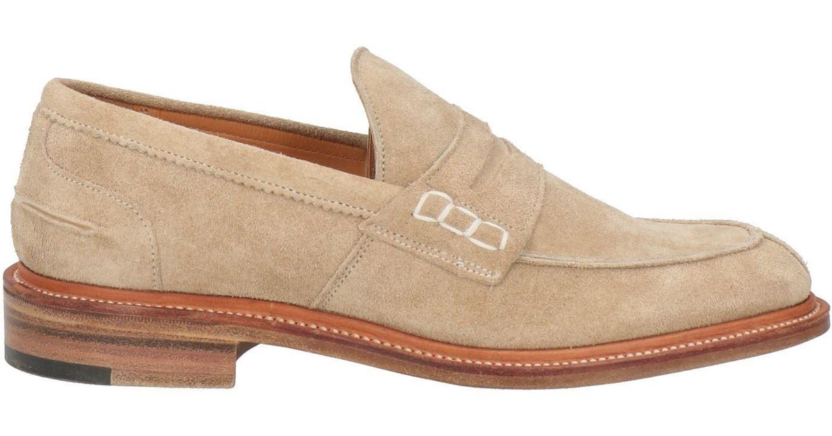 Tricker's Loafers Leather in Natural | Lyst