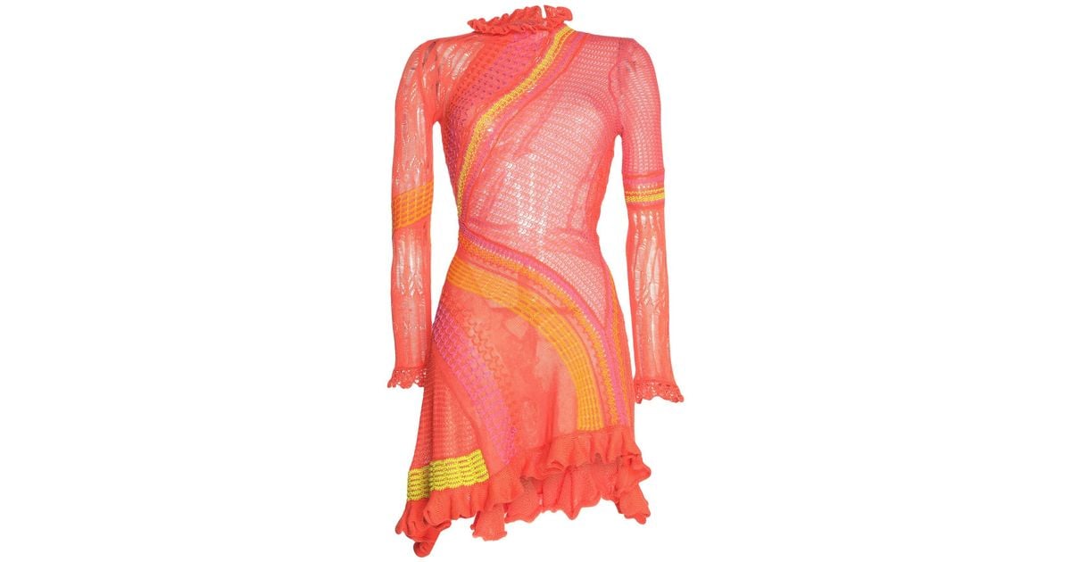 Roberta Einer Mini Dress Cotton in Pink | Lyst