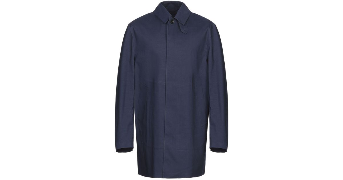 Mackintosh Midnight Coat Cotton in Blue for Men | Lyst